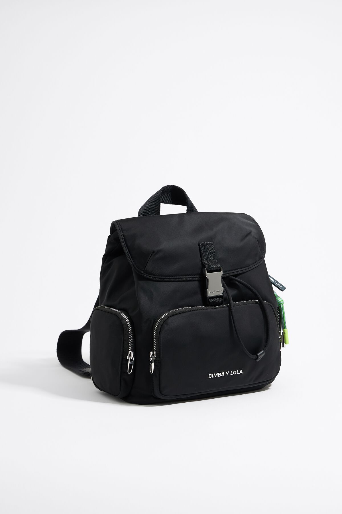 Medium black nylon Pocket backpack